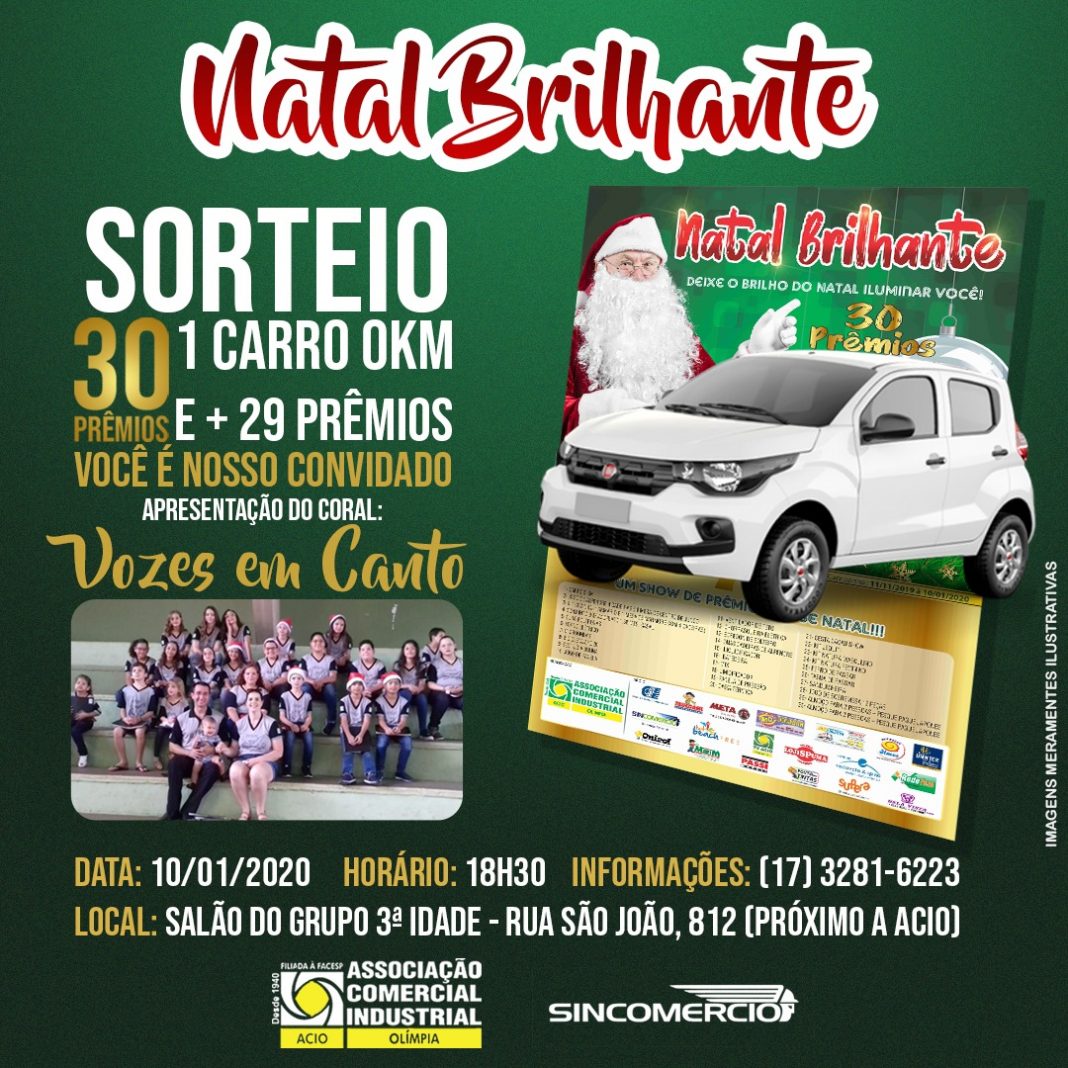 ACIO realiza sorteio do carro zero na sexta e mais 29 prêmios, e ‘ao ...