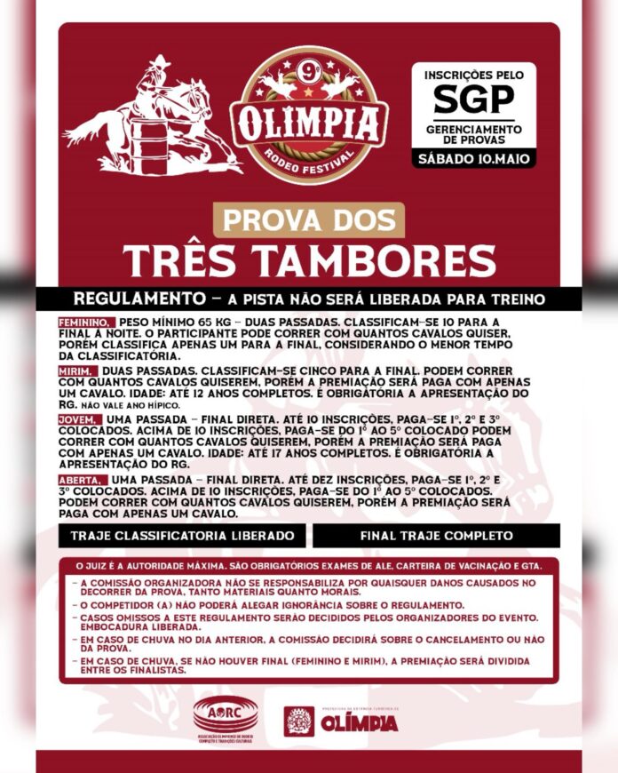 Olímpia Rodeo Festival 2025: Confira shows, provas e camarotes | Diário ...